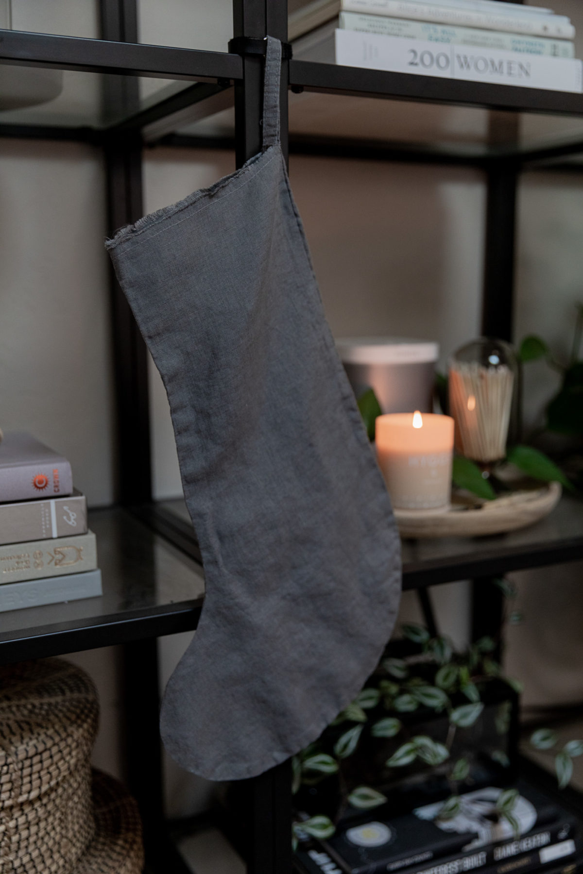 Simple DIY Linen Stocking - Hej Doll | Simple modern living by Jessica ...